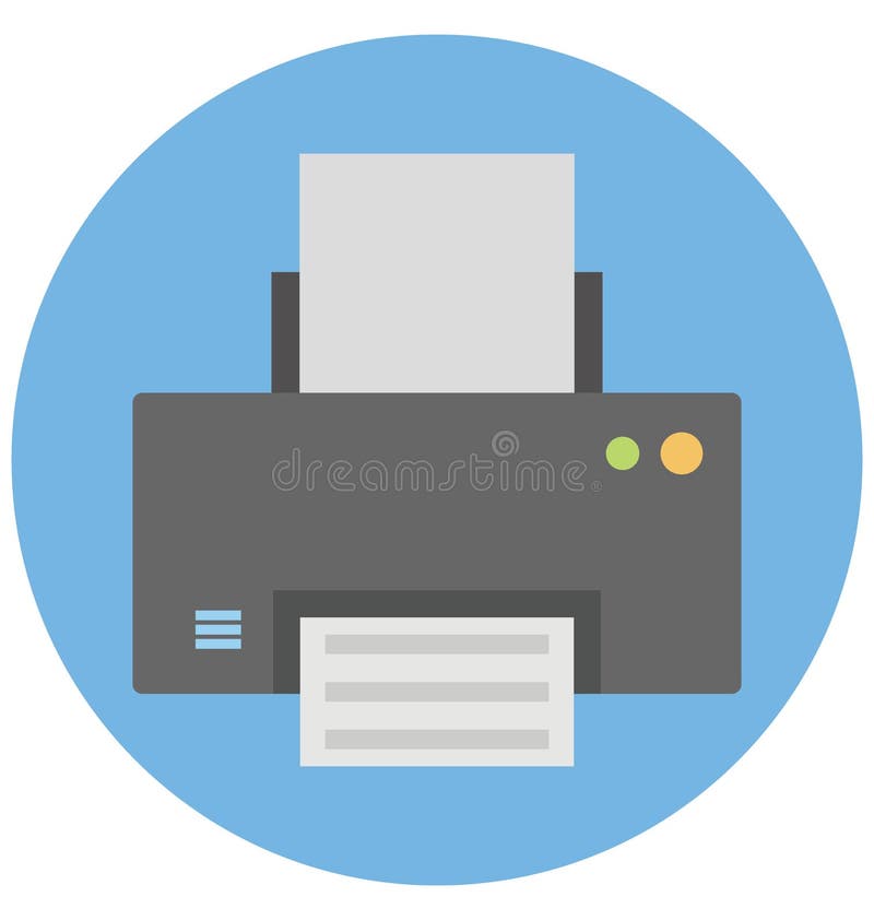 Printing Machine Isolated Vector Icon that Can Be Easily Modified or ...