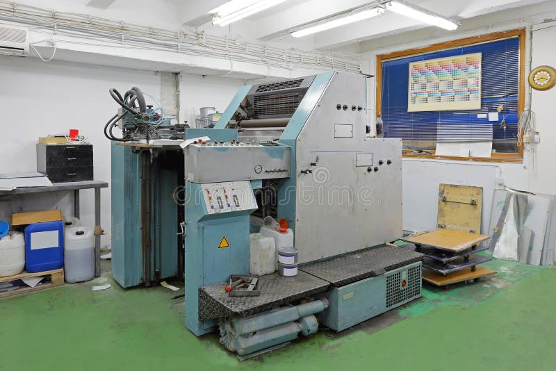 Printing machine stock image. Image of manufacture, production - 49453319