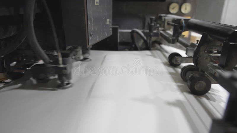 Printing Machine Process stock video. Video of video - 240192995