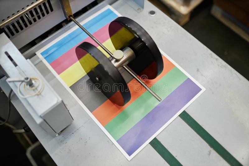 Printing Machine Test stock photo. Image of workshop - 260763058