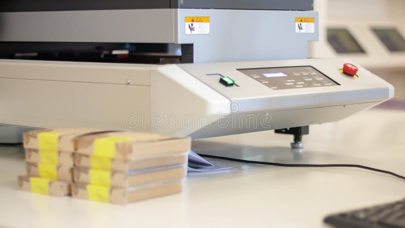 Printing Machines in Production for Printing on Packages. Work on a ...