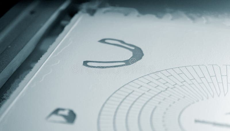 Printing Models on 3D Printer Close-up. High-speed Precision Printing ...