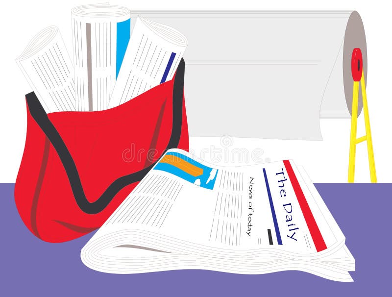 Printing Office and Editorial Staff Stock Vector - Illustration of ...