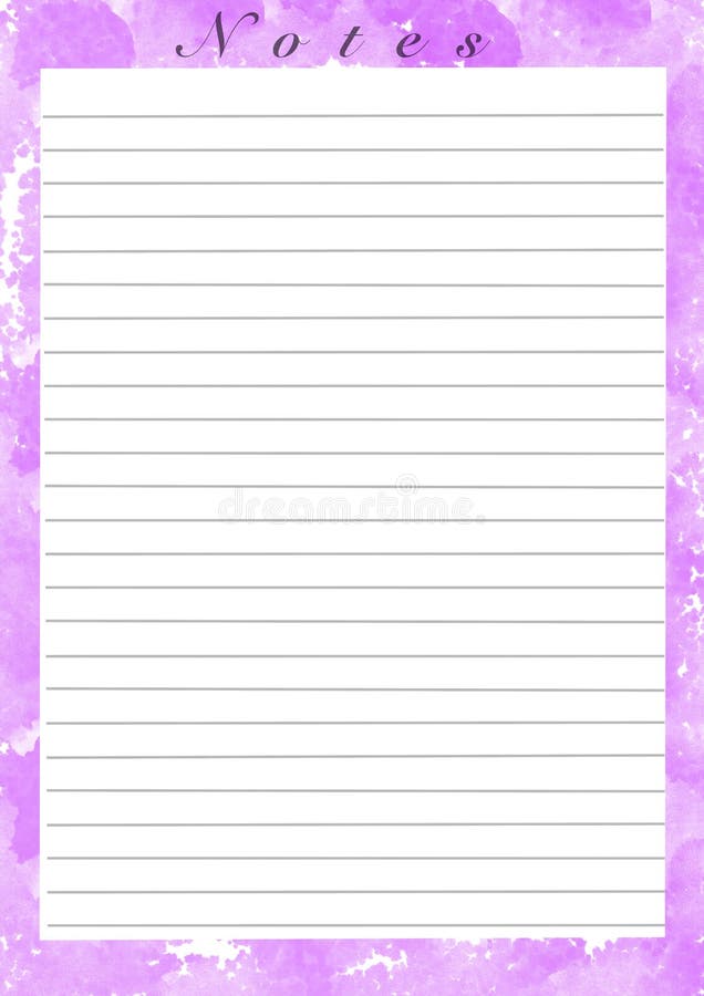 Printing Paper Note, Optimal A4 Size. Lined Paper for Notebook, Diary ...