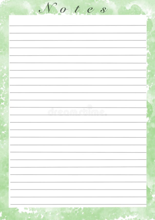Printing Paper Note, Optimal A4 Size. Lined Paper for Notebook, Diary ...