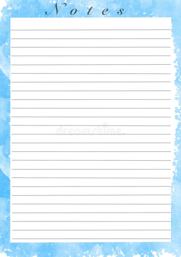 Printing Paper Note, Optimal A4 Size. Lined Paper for Notebook, Diary ...