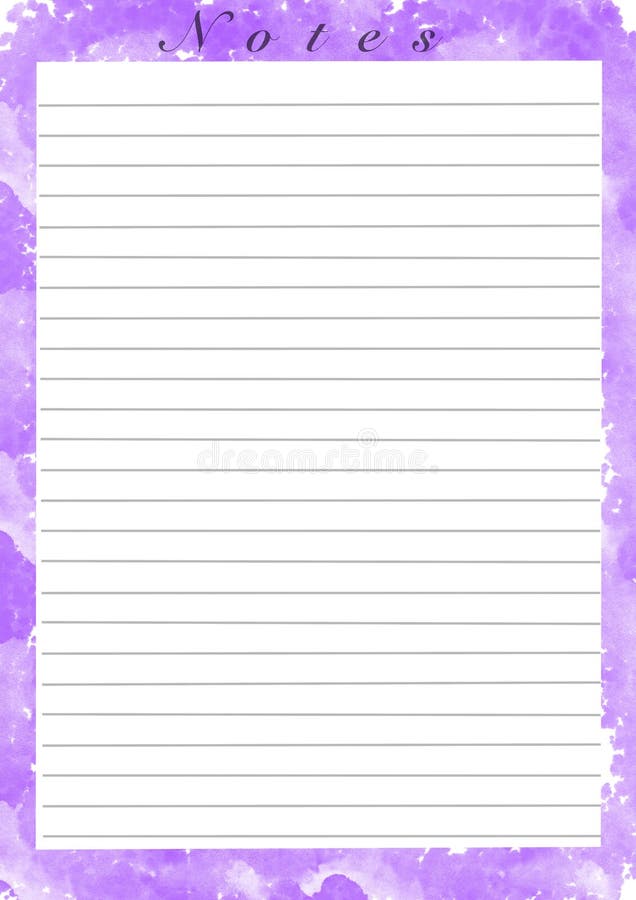 Printing Paper Note, Optimal A4 Size. Lined Paper for Notebook, Diary ...