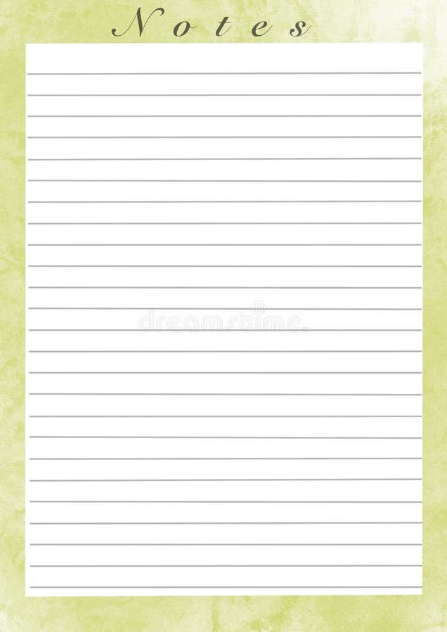 Printing Paper Note, Optimal A4 Size. Lined Paper for Notebook, Diary ...