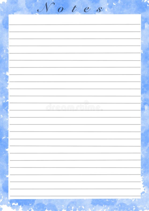 Printing Paper Note, Optimal A4 Size. Lined Paper for Notebook, Diary ...