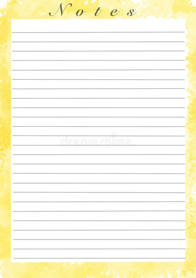 Printing Paper Note, Optimal A4 Size. Lined Paper for Notebook, Diary ...