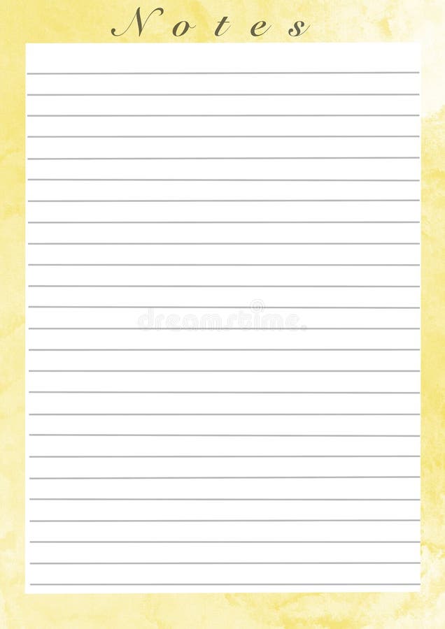 Printing Paper Note, Optimal A4 Size. Lined Paper for Notebook, Diary ...