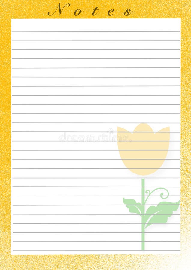 Printing Paper Note, Optimal A4 Size. Lined Paper for Notebook, Diary ...