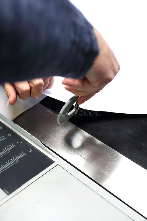 Printing Paper. the Printer Measures the Weight of the Paper Stock ...