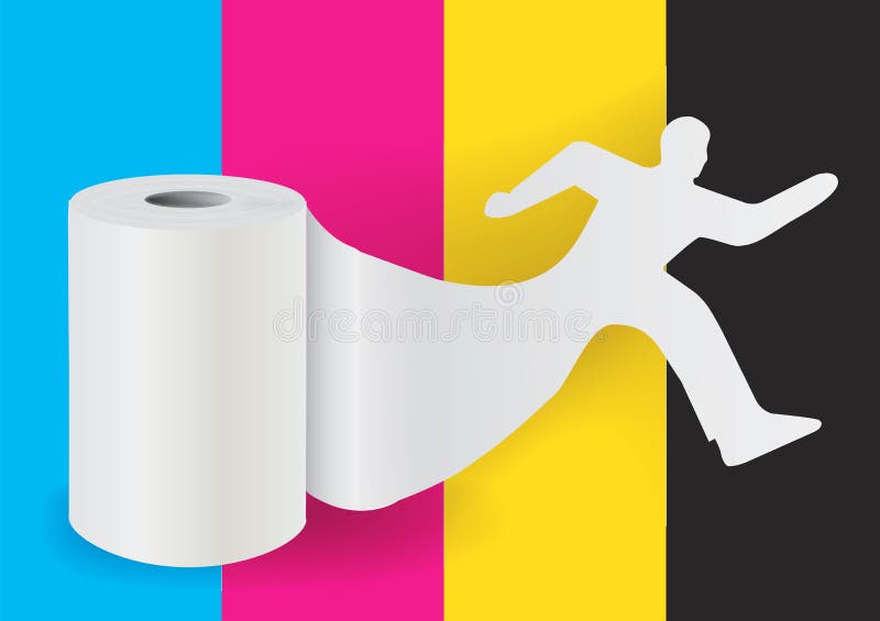 Fast Printing Paper Concept. Stock Vector - Illustration of asia ...