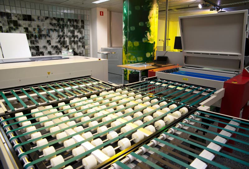 Printing Plant - CTP Computer To Plate Department Stock Photo - Image ...