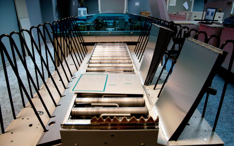 Printing Plant - CTP Computer To Plate Department Stock Image - Image ...