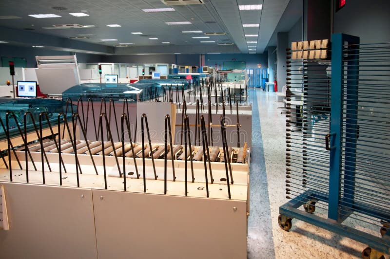 Printing Plant - CTP Computer To Plate Department Stock Image - Image ...