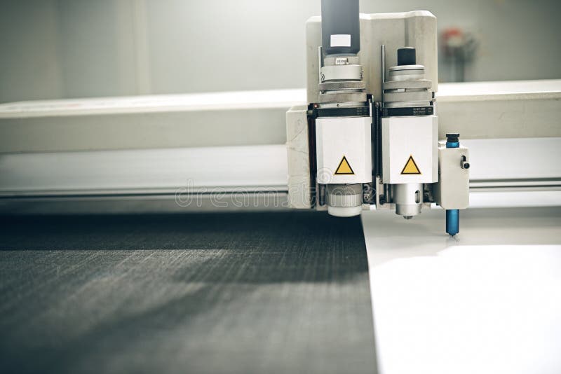 Printing with Precision. Closeup Shot of a Printer at Work in a ...