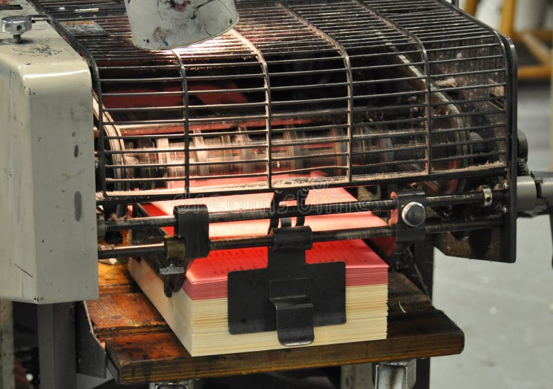 Printing Press stock image. Image of paper, offset, running - 25822811