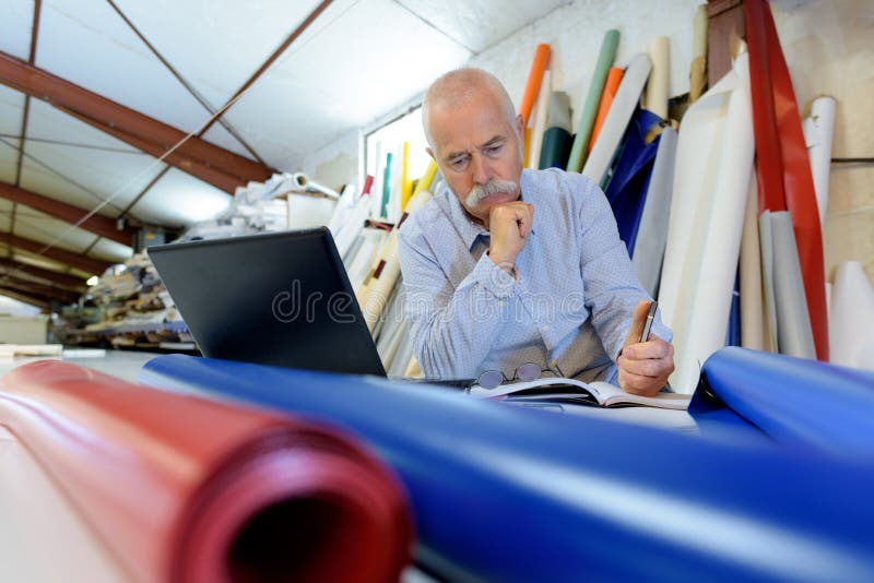 Man Thinking Color for Wall Stock Image - Image of guide, equipment ...