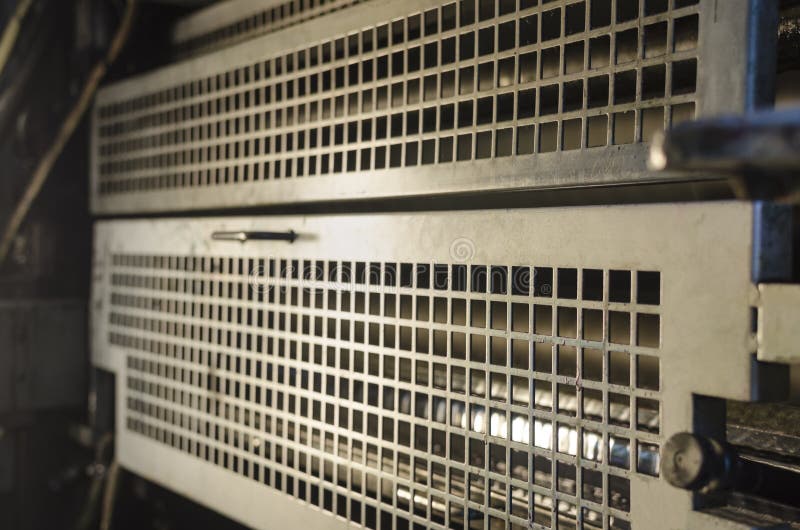 Printing Press Ink Unit stock image. Image of yellow - 88032877