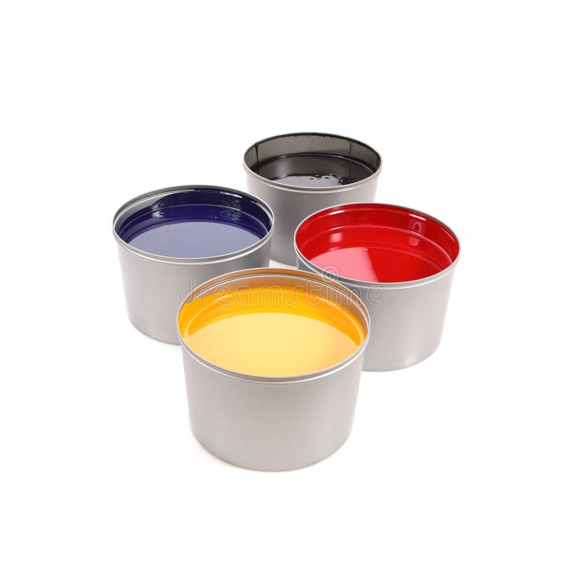Offset Printing Inks stock photo. Image of four, color - 21995974