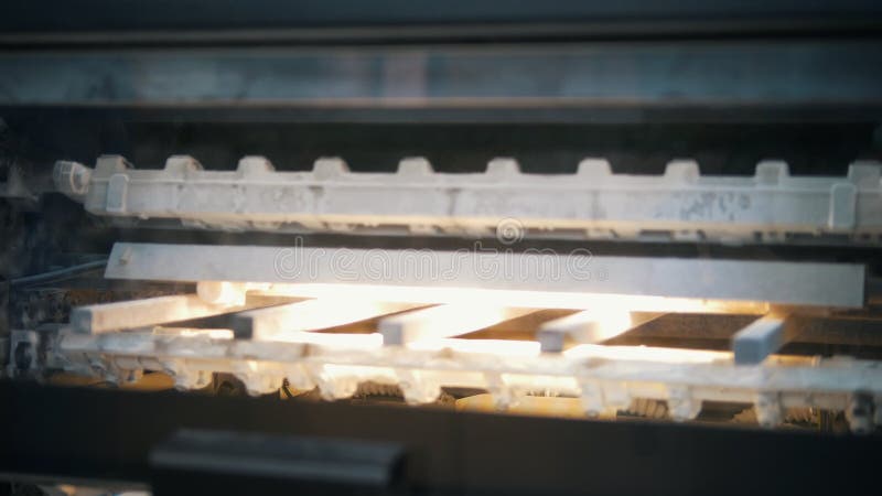 Printing Press Machine in Action in the Printing House Stock Video ...