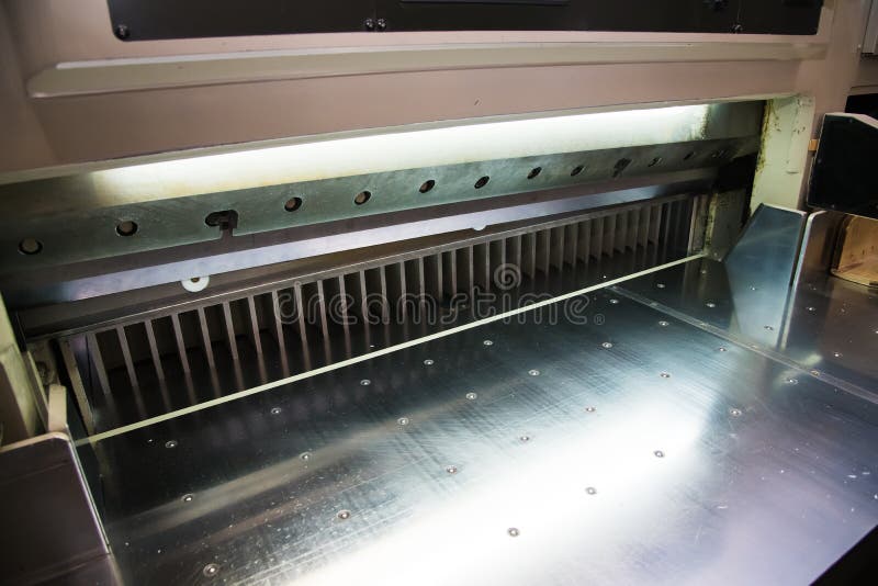 Printing Presses at Work in the Printing Stock Image - Image of single ...