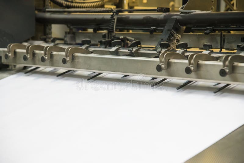 Printing Presses at Work in the Printing Stock Image - Image of ...