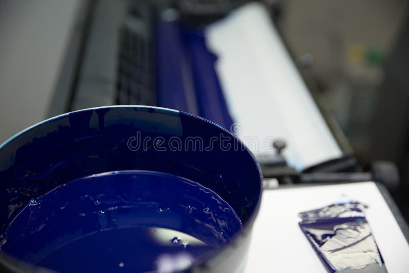 Printing Process Offset Ink. Color Industry Media Concept Stock Image ...