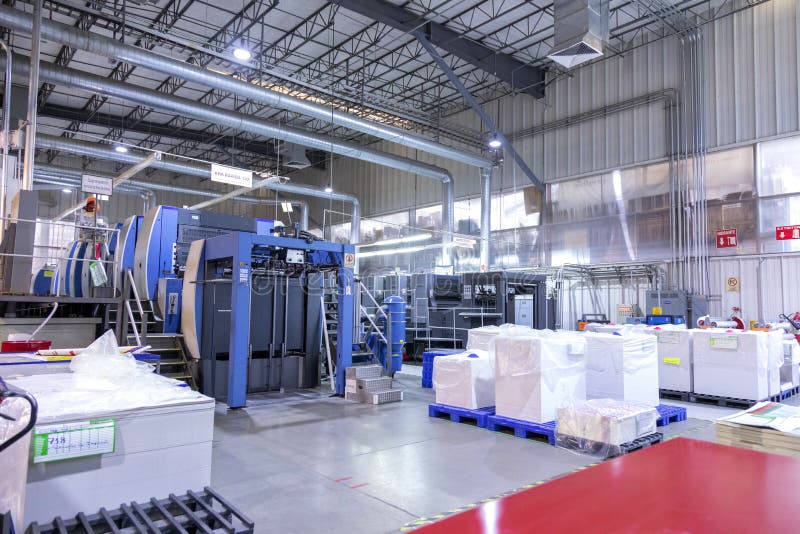 Printing Processes Industry Stock Photo - Image of indoor, offset ...