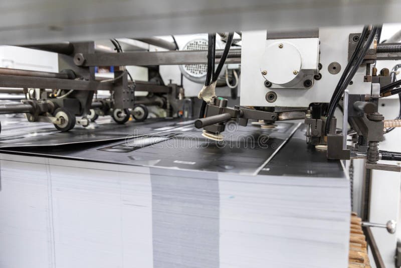 Printing Processes Industry Stock Image - Image of machine, industrial ...