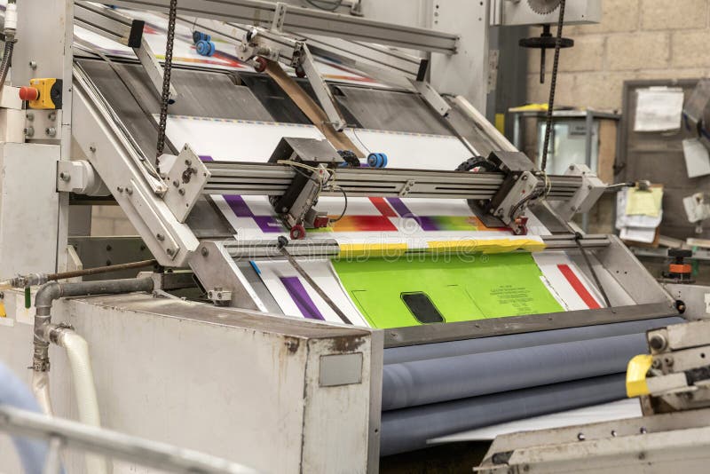 Printing Processes Industry Stock Image - Image of press, black: 188786473