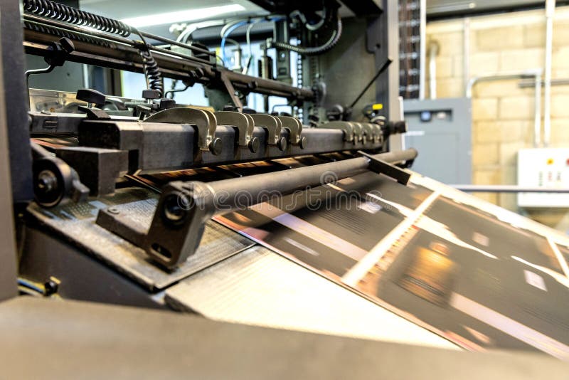 Printing Processes Industry Stock Image - Image of color, hand: 216647099