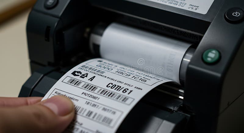 Label Printing Machine Stock Illustrations – 743 Label Printing Machine ...