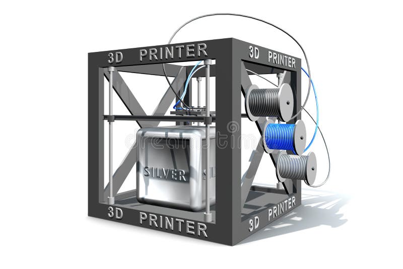 Printing silver stock illustration. Illustration of operation - 51502151