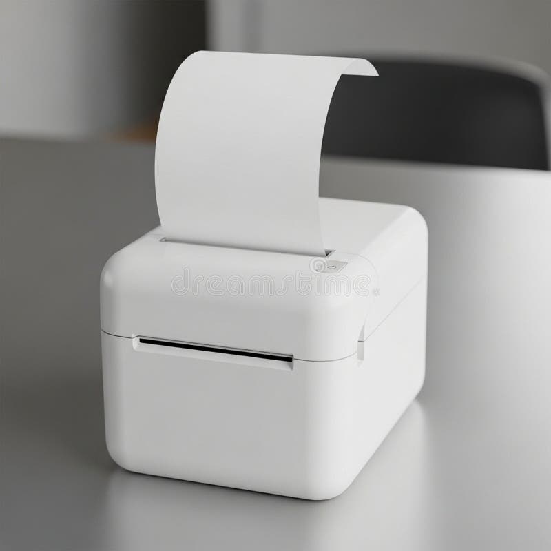 White Thermal Printer Stock Illustrations – 269 White Thermal Printer ...