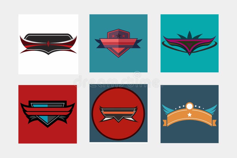 Printmodern Logo Design Header Set Vector Illustration Stock Vector ...