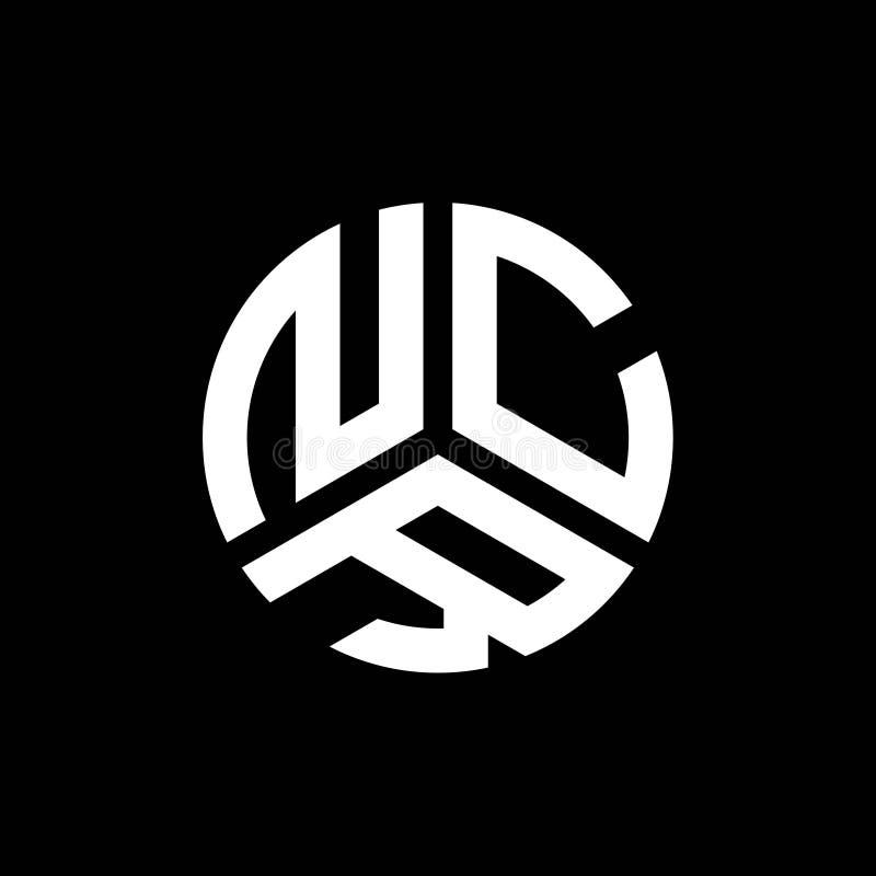 PrintNCR Letter Logo Design on Black Background. NCR Creative Initials ...