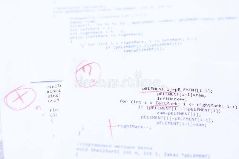 Printout Of The Application Code Test In The C Programming Language With Errors Correcting