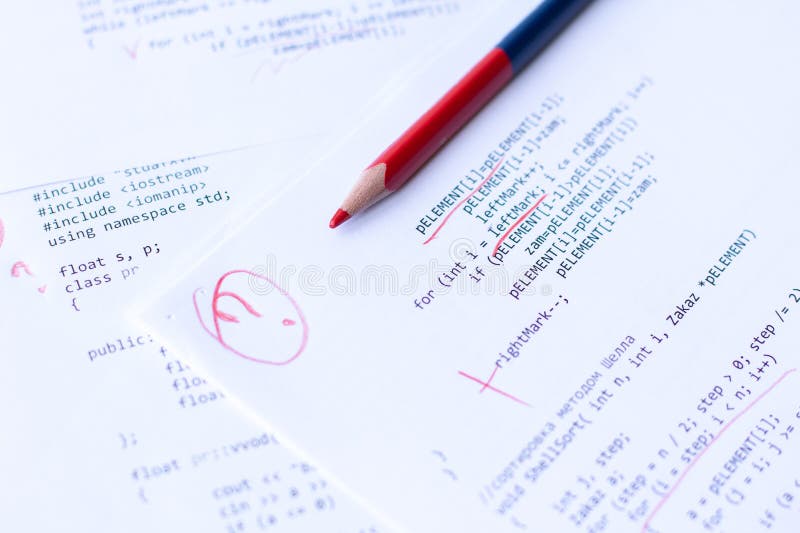 Printout Of The Application Code Test In The C Programming Language With Errors Correcting 8278