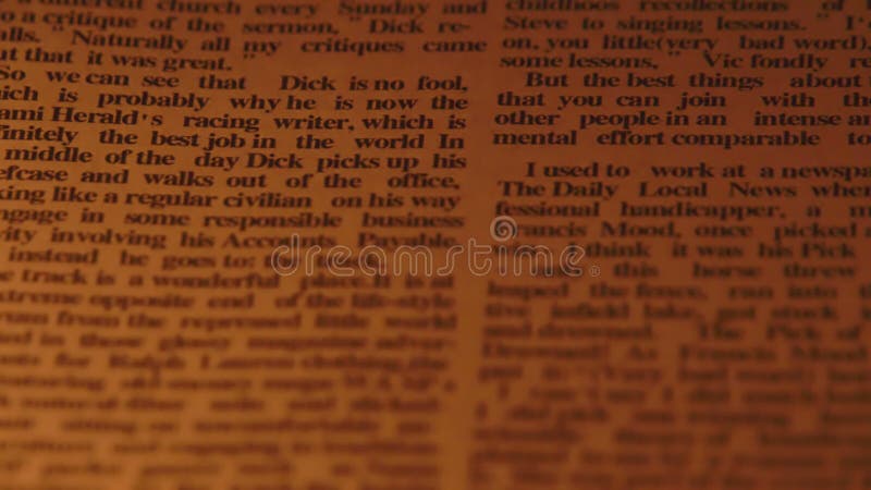 Newspaper Prints Shooting of the Publishing Business. Stock Footage ...