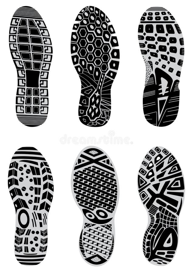 Prints of shoes vector stock vector. Illustration of foot - 168829698