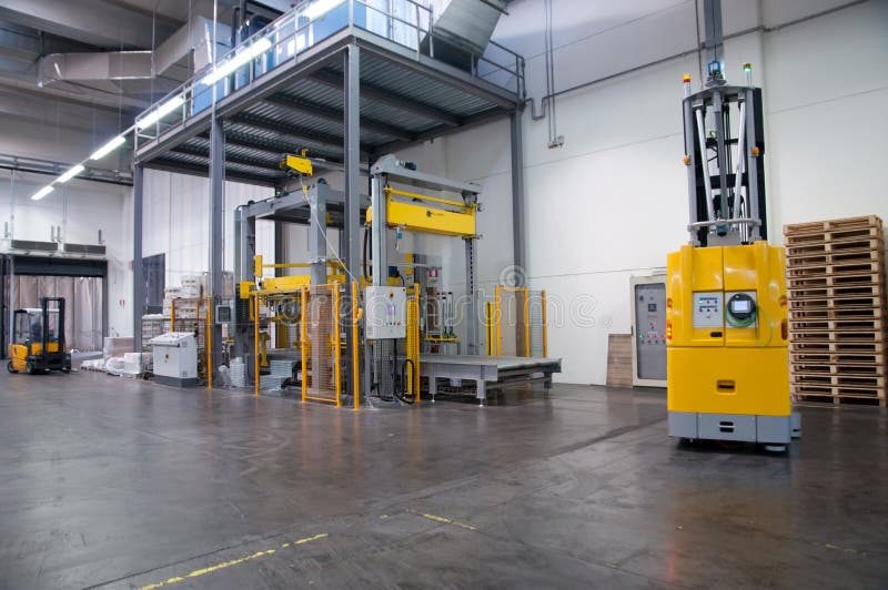 Printshop: Automated Warehouse (for Paper) Stock Photo - Image of ...
