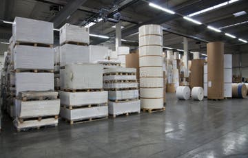 Printshop: paper warehouse stock image. Image of manufacturing - 17449361