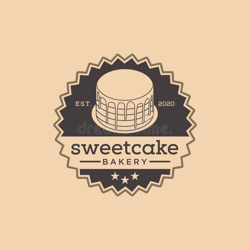 Printsweet Cake Vintage Logo Design Sweet Cake Vintage Logo Design ...