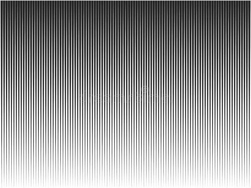Horizontal Speed Line Halftone Pattern Thick To Thin. Vector ...