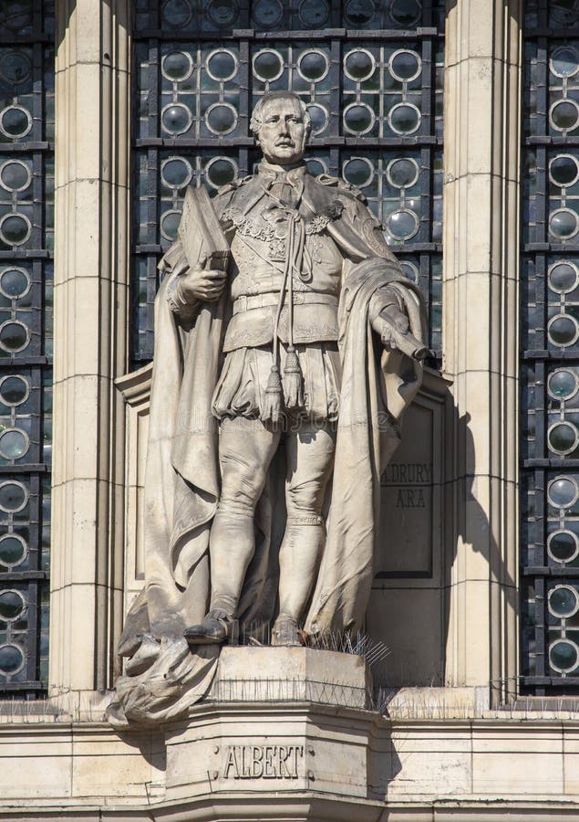 Prinz Albert Sculpture Auf Victoria U. Albert Museum Stockfoto - Bild ...