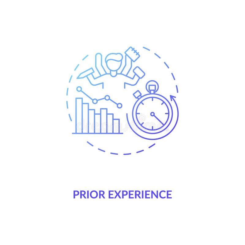Prior Experience Concept Icon Stock Vector - Illustration of concept ...