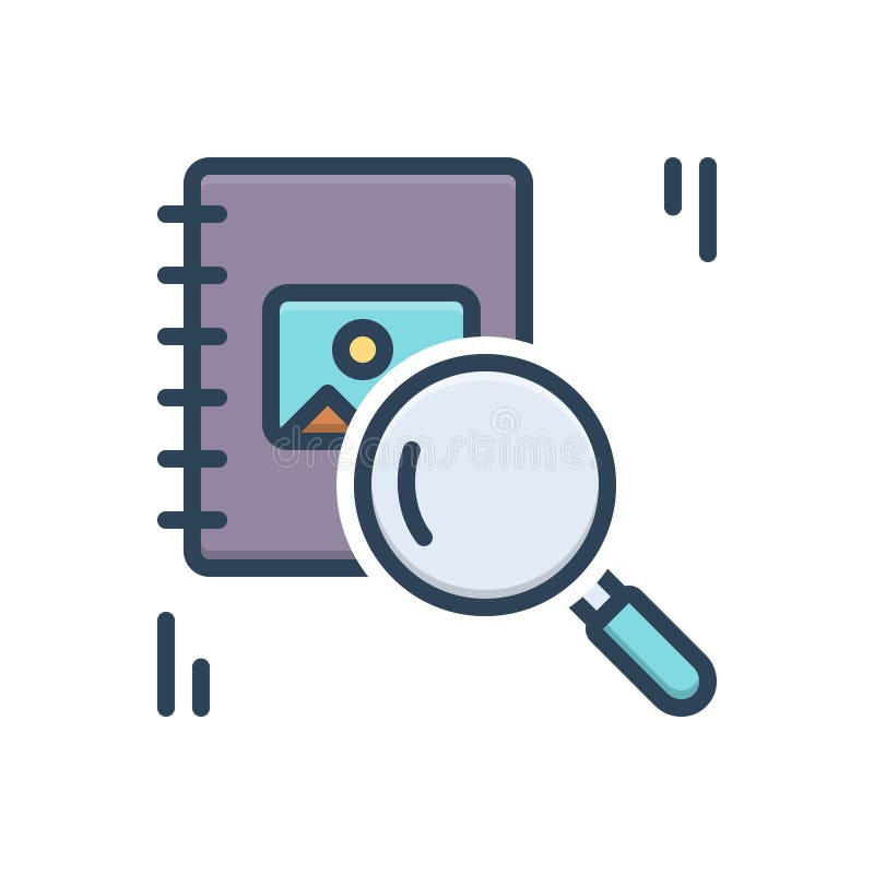 Color Illustration Icon for Prior, Earlier and Investigation Stock ...